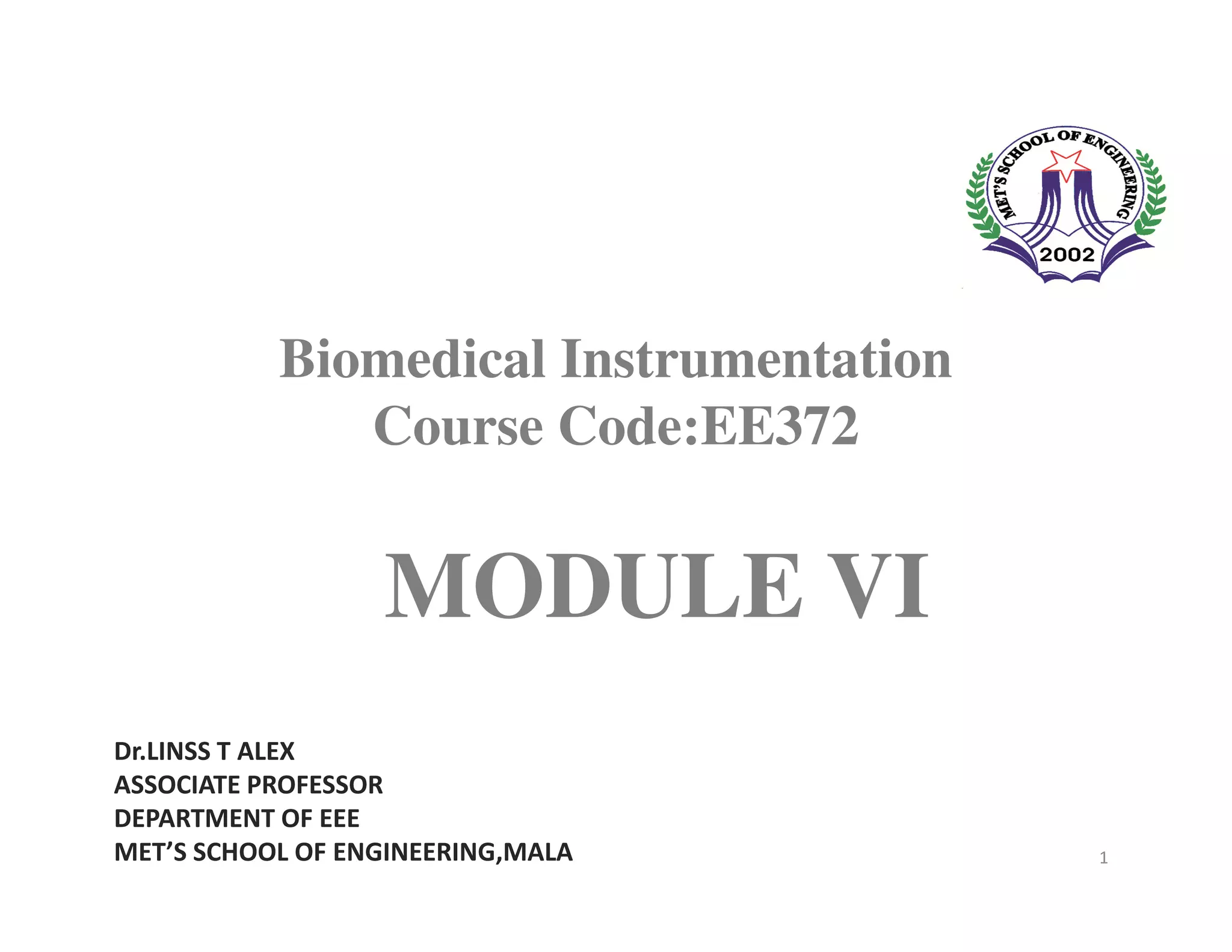 Biomedical Instrumentation | PPT