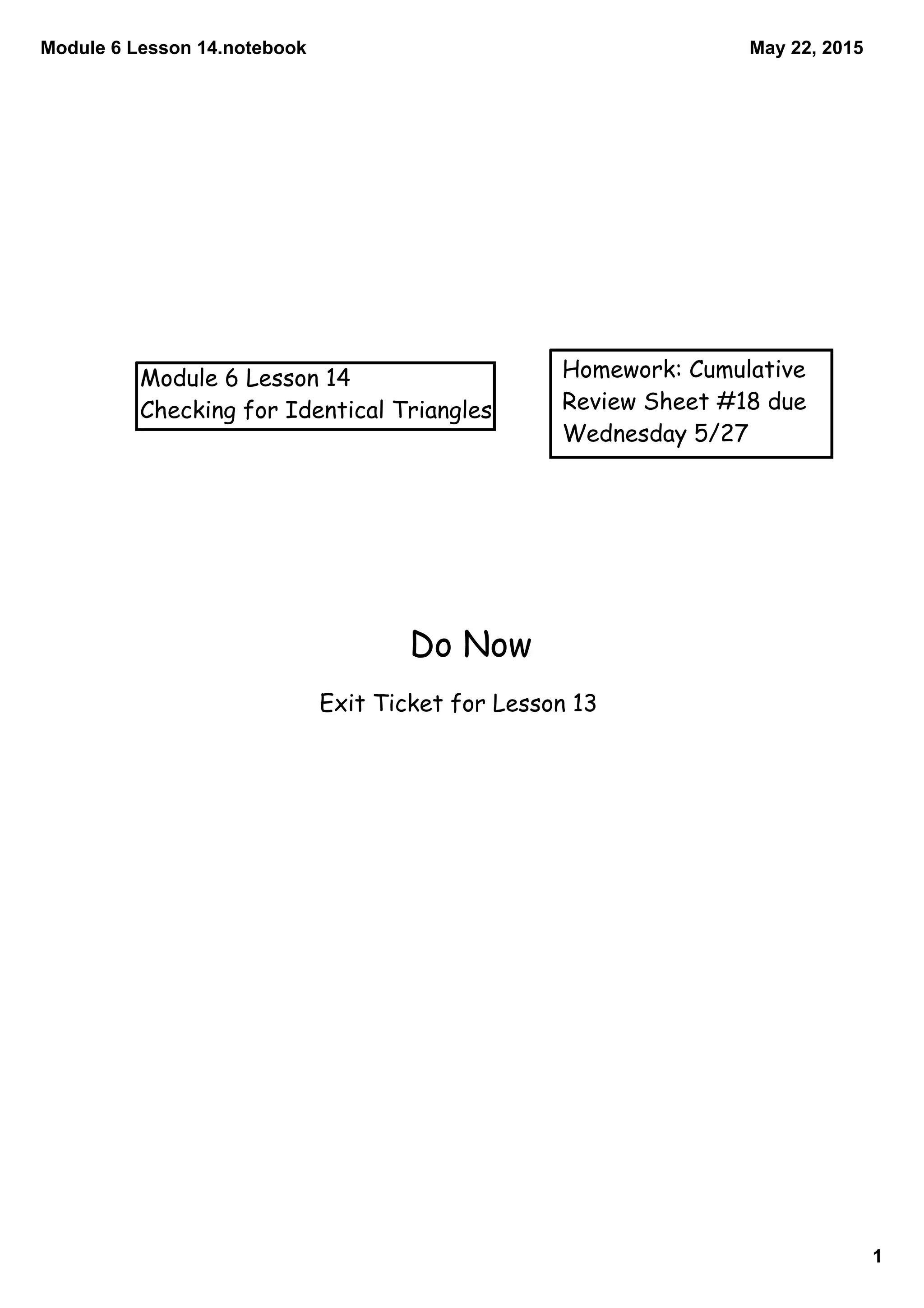 Module 6 lesson 14 | PDF