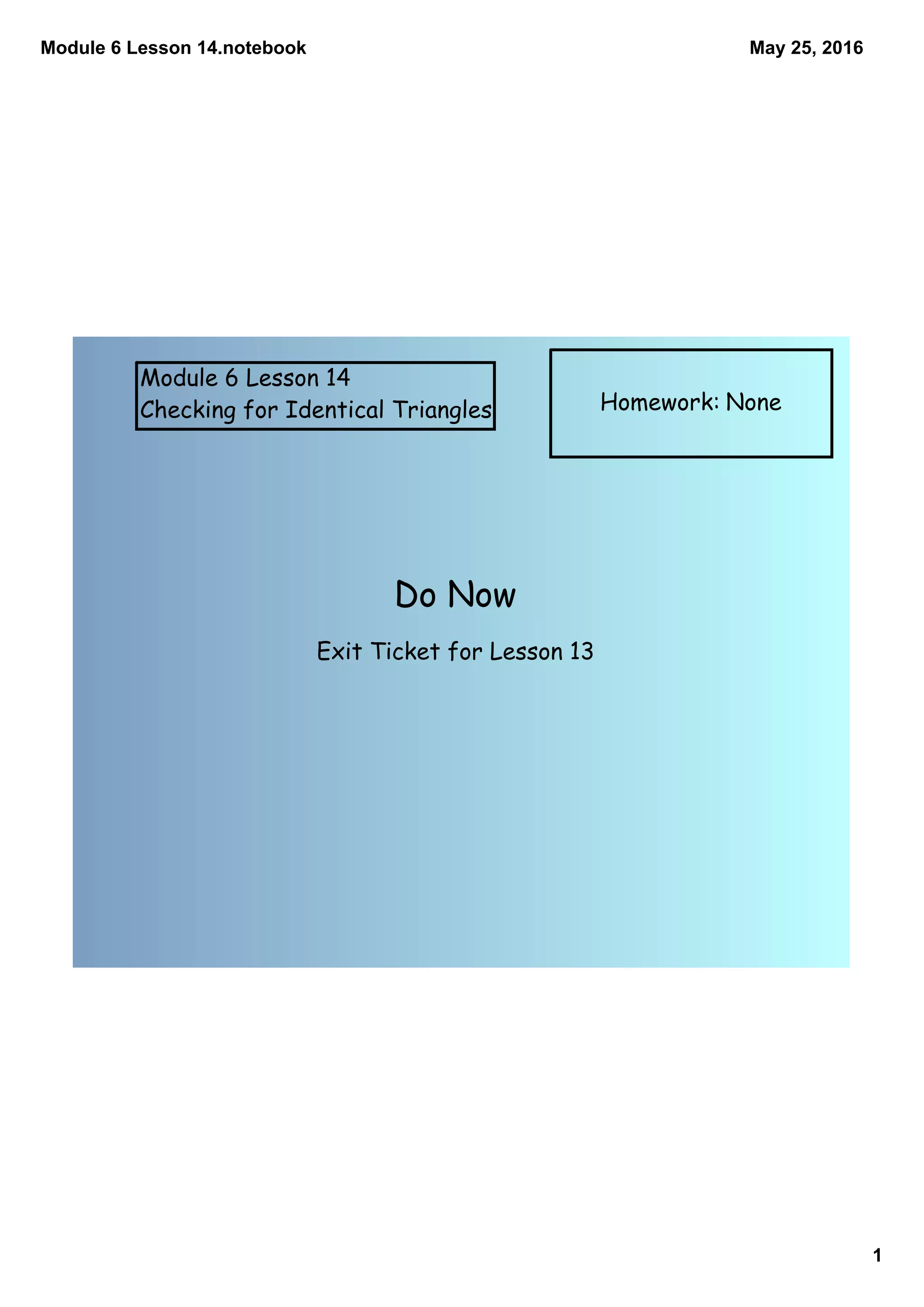 Module 6 lesson 14 | PDF | Science