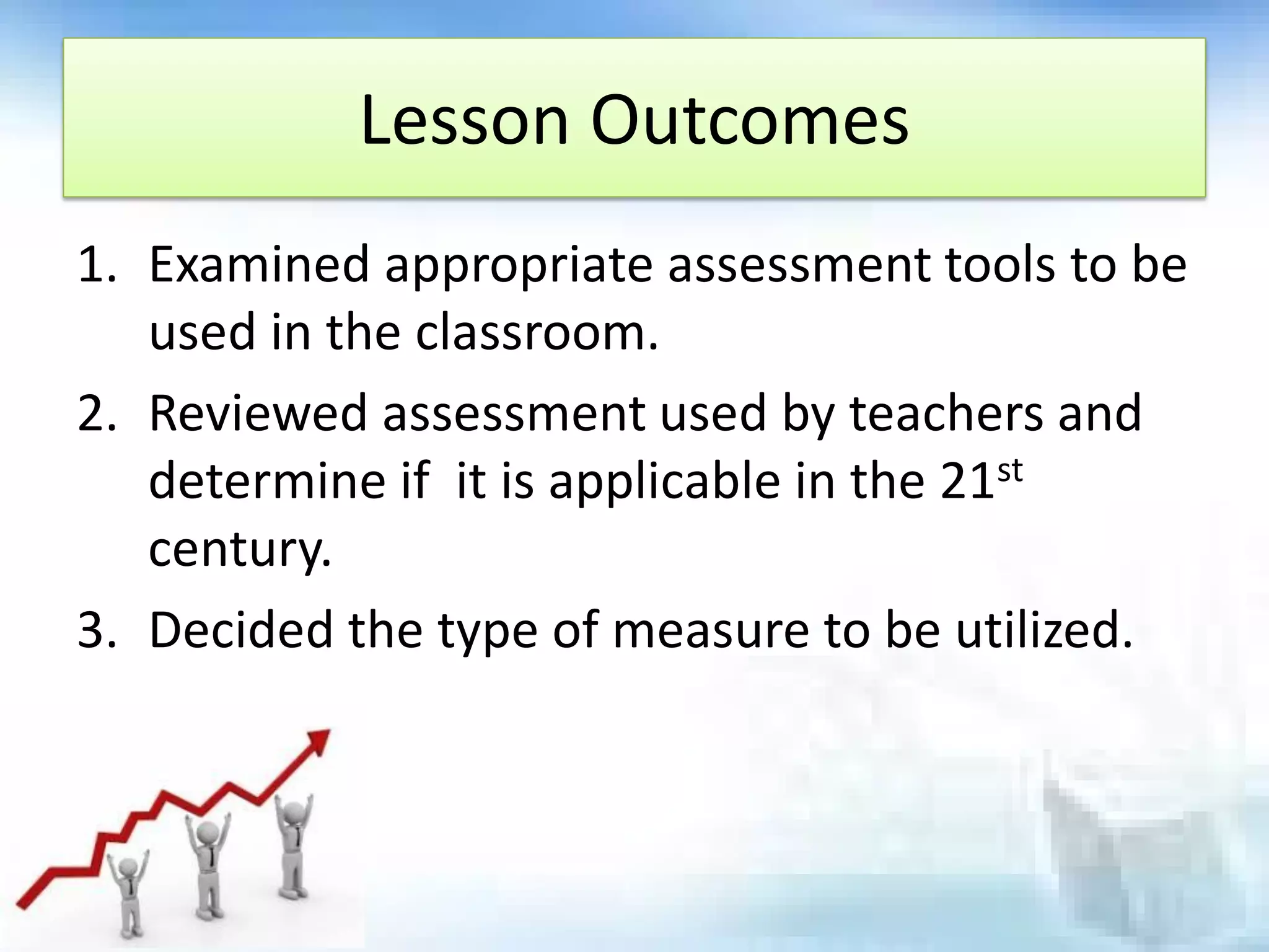 Criteria in Choosing Appropriate Assessment Tool | PDF
