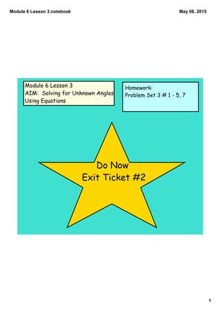 Module 6 lesson 3 | PDF