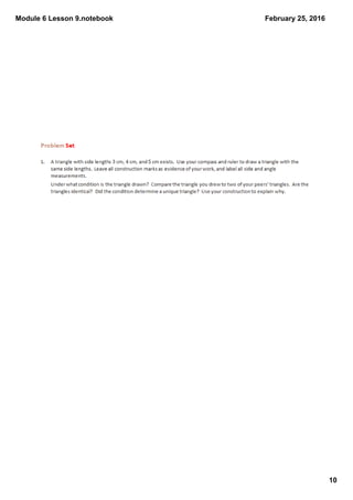 Module 6 lesson 9 | PDF | Homework and Study | Education