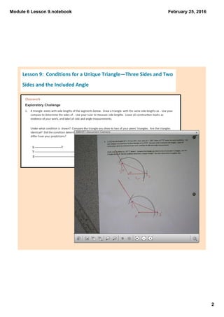 Module 6 lesson 9 | PDF | Homework and Study | Education