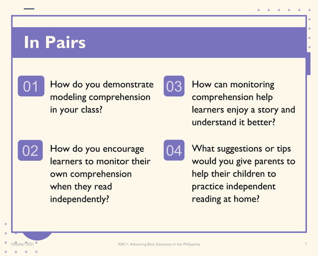 Module 6 Monitoring Comprehension.pptx | Educational Assessment | Education