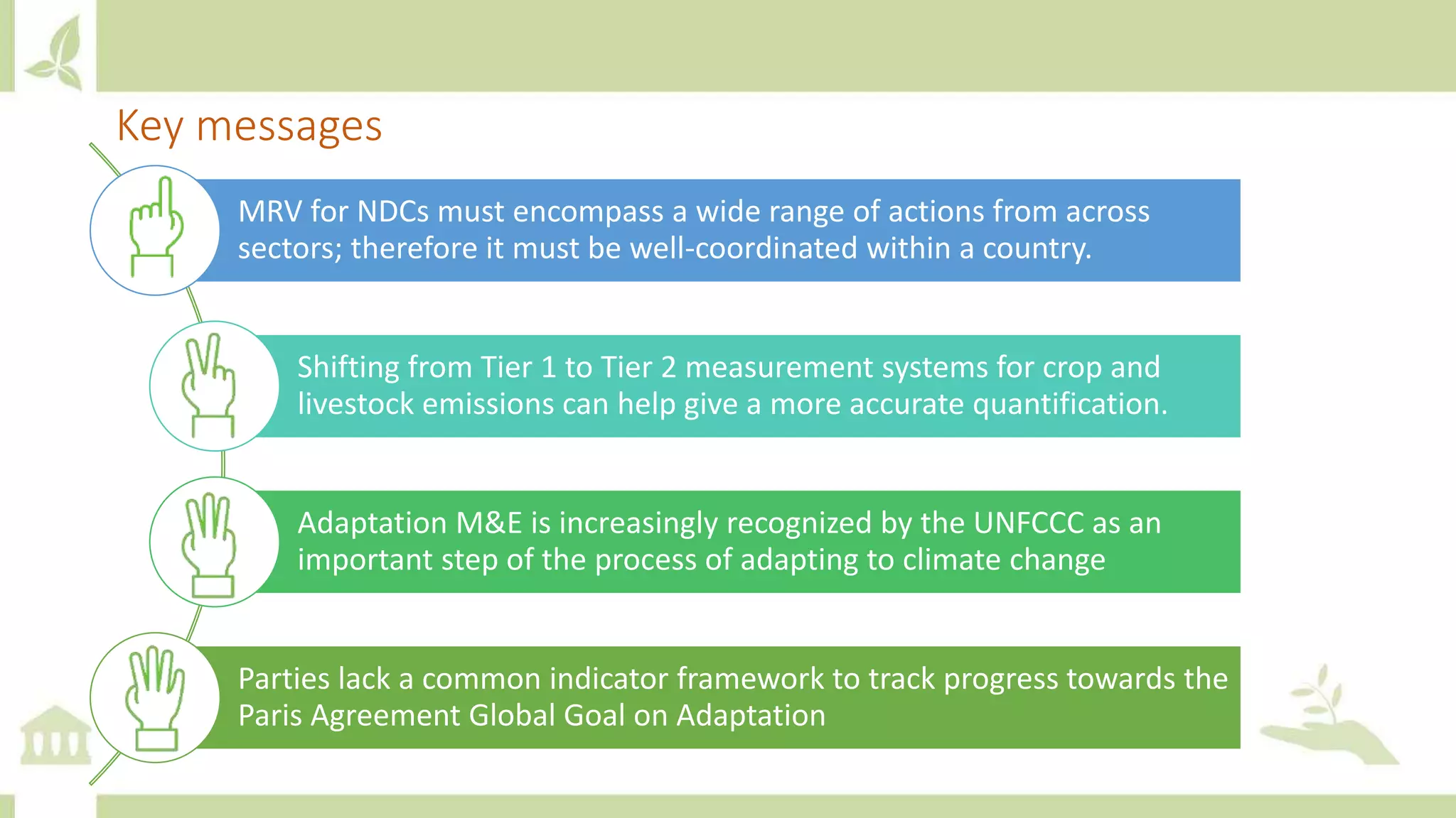 Module 6: Measurement, Reporting and Verification (MRV) and adaptation ...