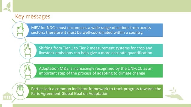 Module 6: Measurement, Reporting and Verification (MRV) and adaptation ...