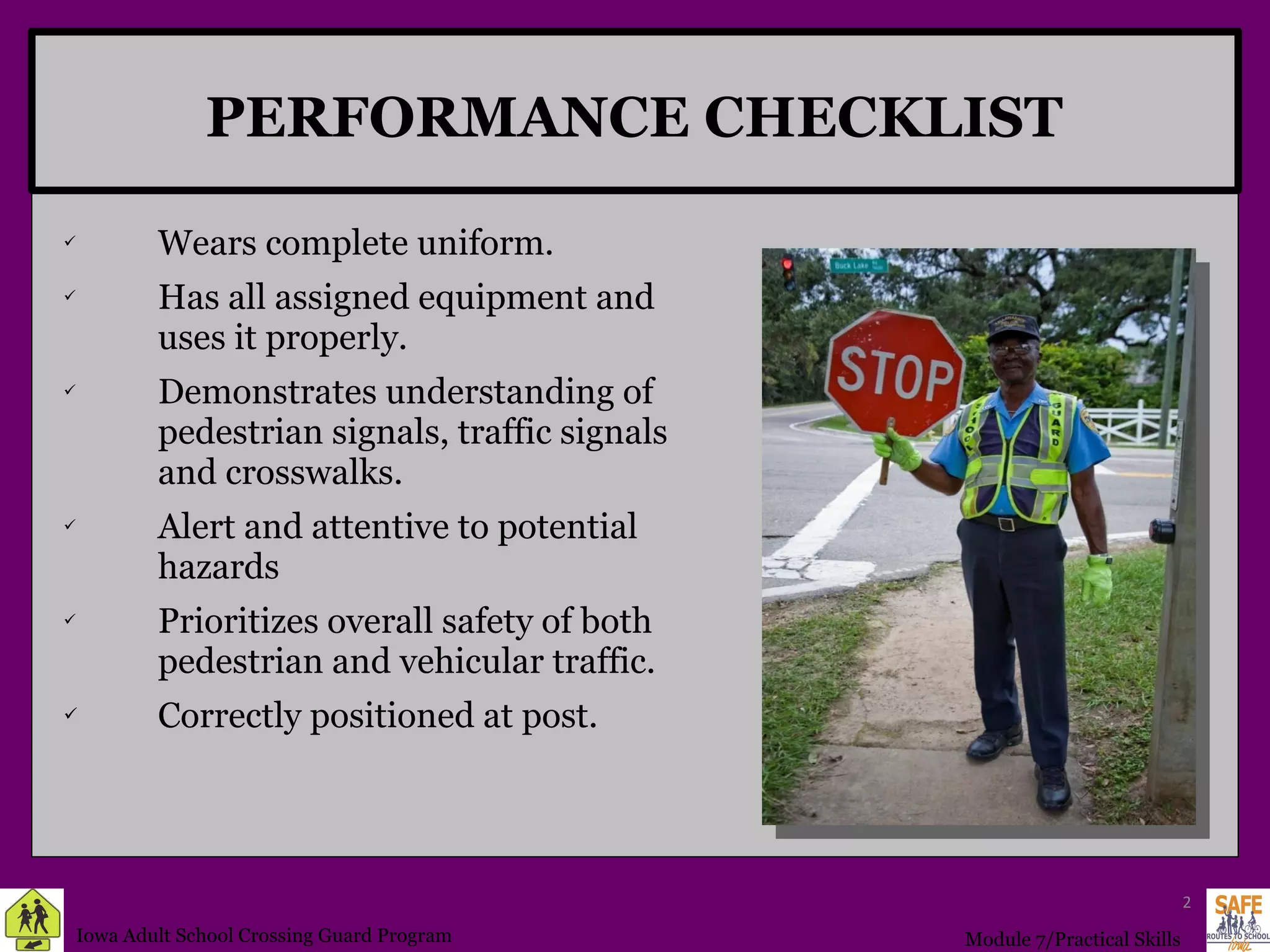Crossing Guard Module 6 Practical Ppt