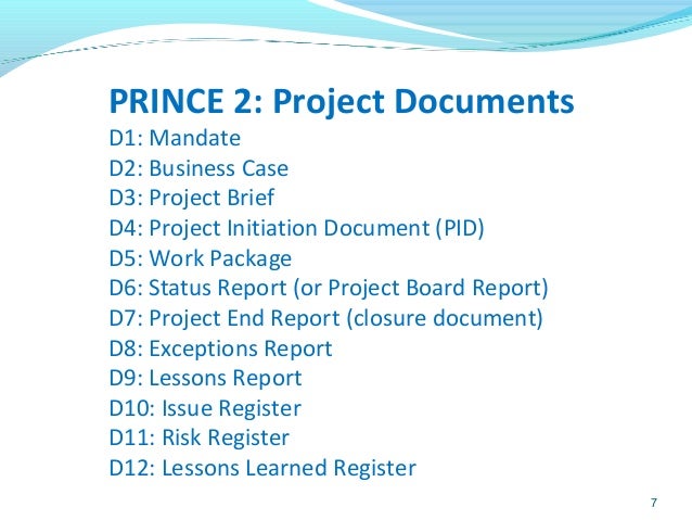 Module 6 project management prince 2