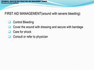Module 6 Soft Tissue Injuries first aid training | PPT