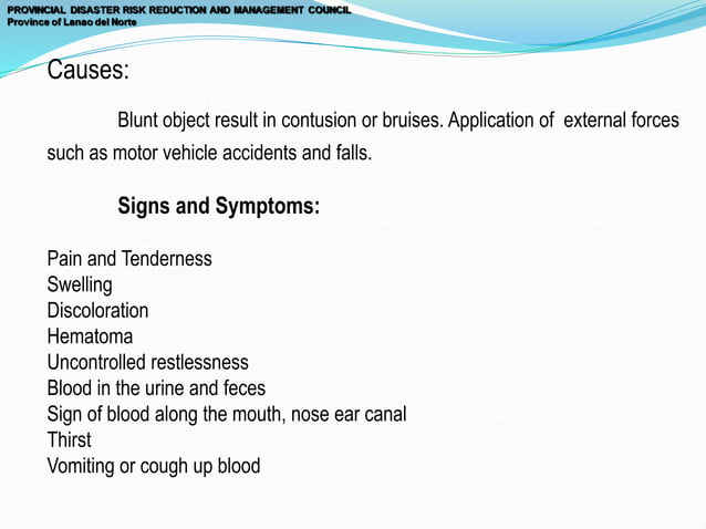 Module 6 Soft Tissue Injuries first aid training | PPT