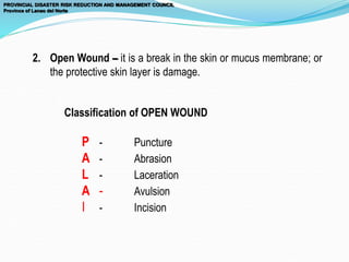 Module 6 Soft Tissue Injuries first aid training | PPT