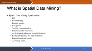 Spatial Data Mining | PPTX