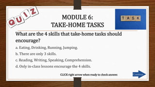 Module 6 Take Home Tasks | PPT
