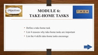 Module 6 Take Home Tasks | PPT