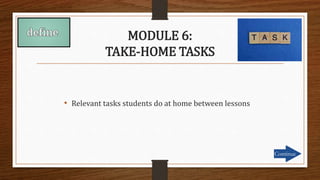 Module 6 Take Home Tasks | PPT