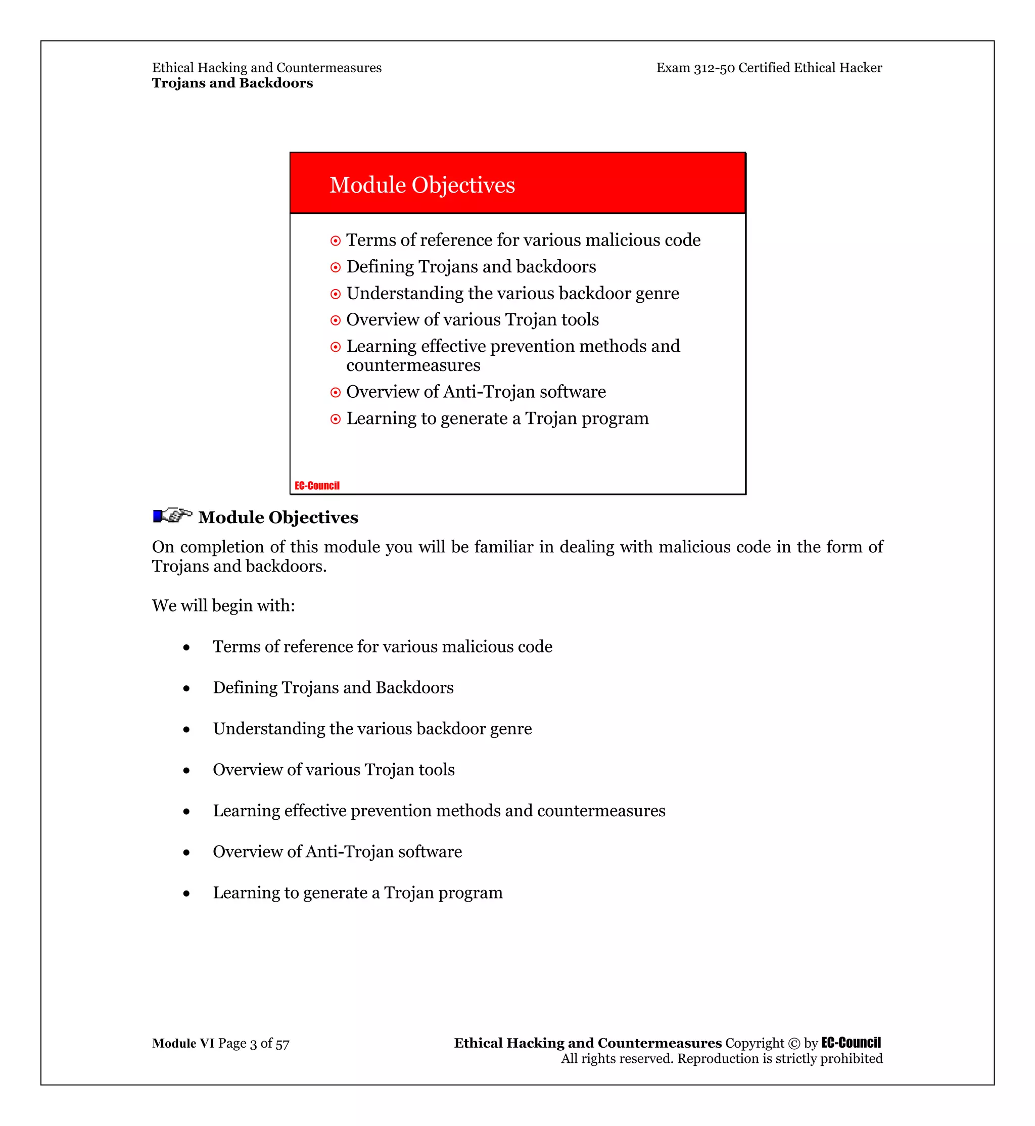 Module 6 (trojans and backdoors) | PDF