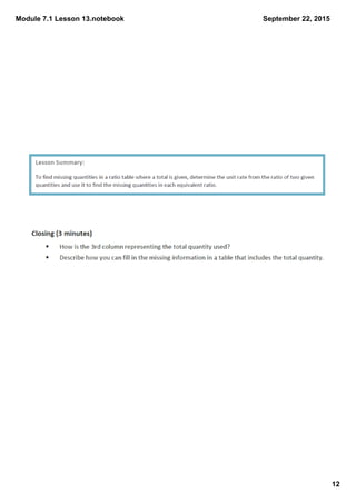 Module 7.1 lesson 13 | PDF