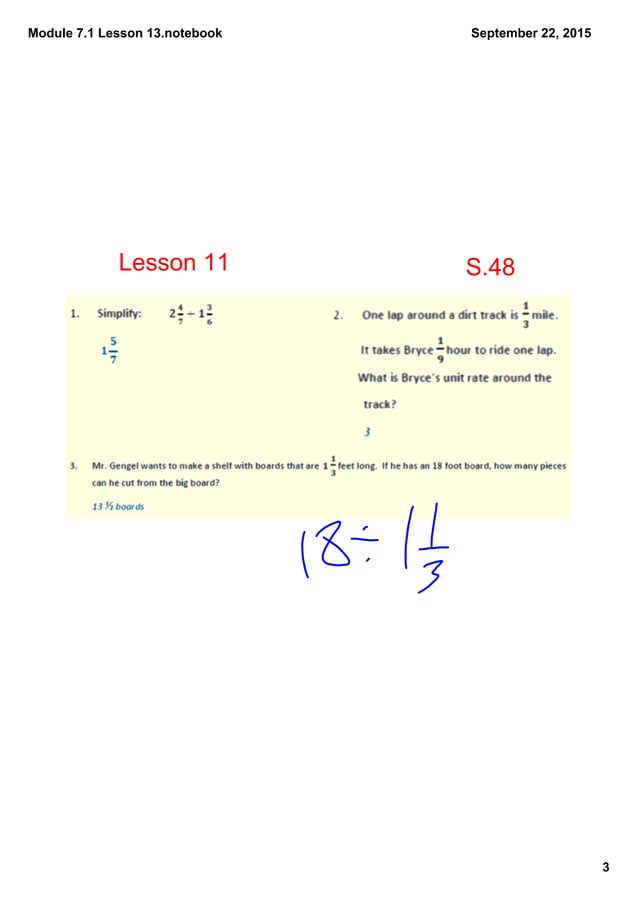 Module 7.1 lesson 13 | PDF