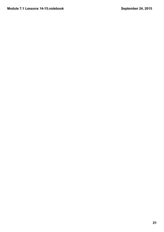 Module 7.1 lessons 14 15 | PDF