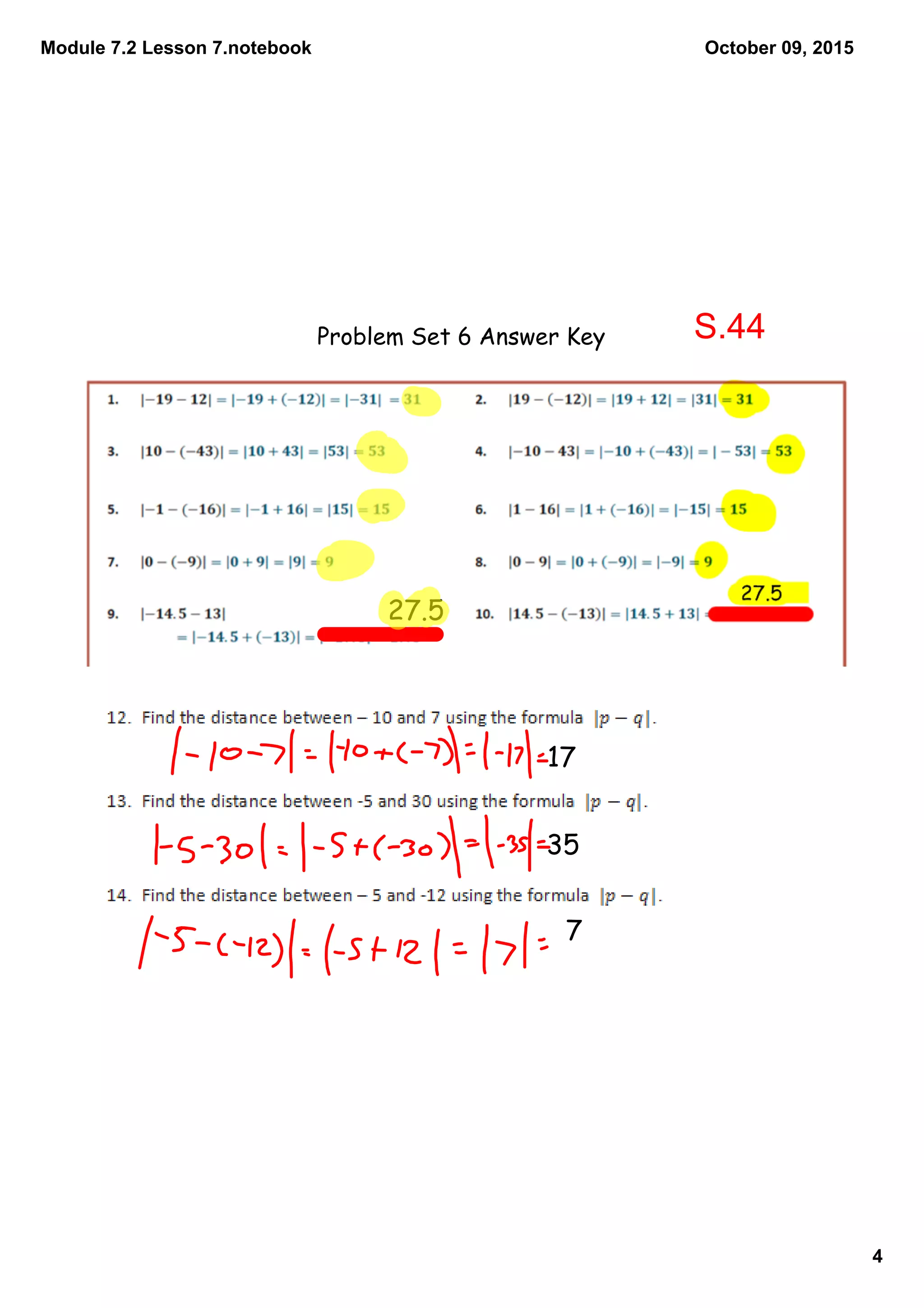 Module 7.2 lesson 7 | PDF