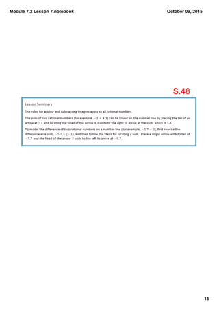 Module 7.2 lesson 7 | PDF