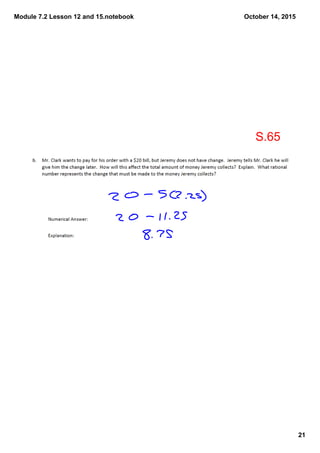 Module 7.2 lesson 12 and 15 | PDF