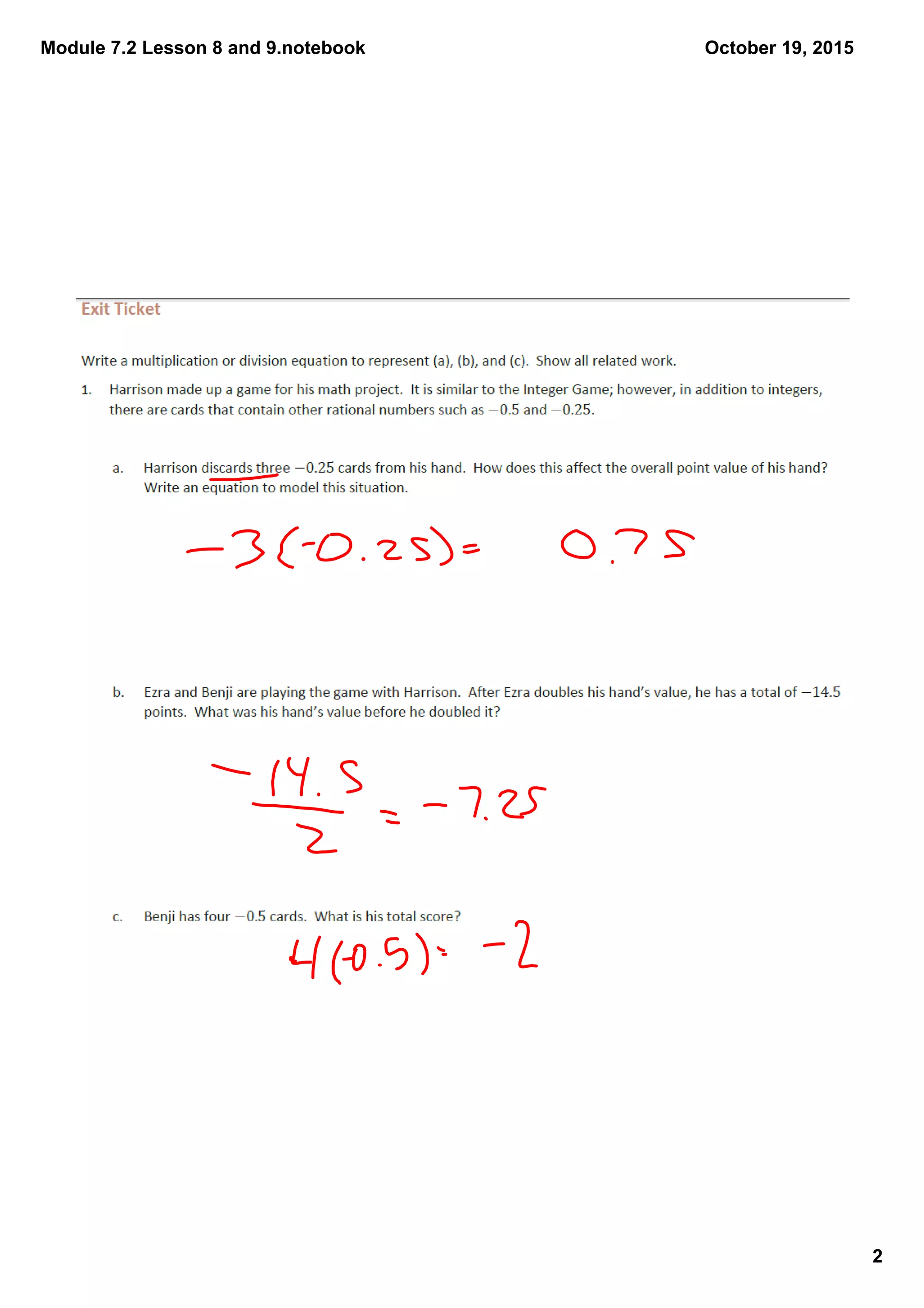 Module 7.2 lesson 8 and 9 | PDF