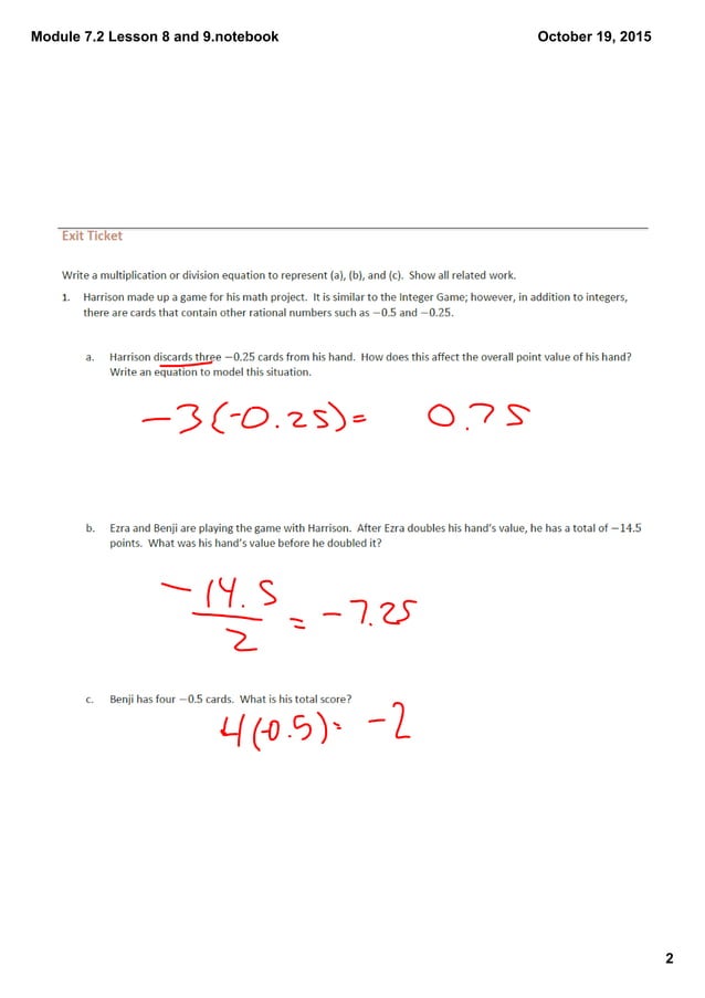 Module 7.2 lesson 8 and 9 | PDF