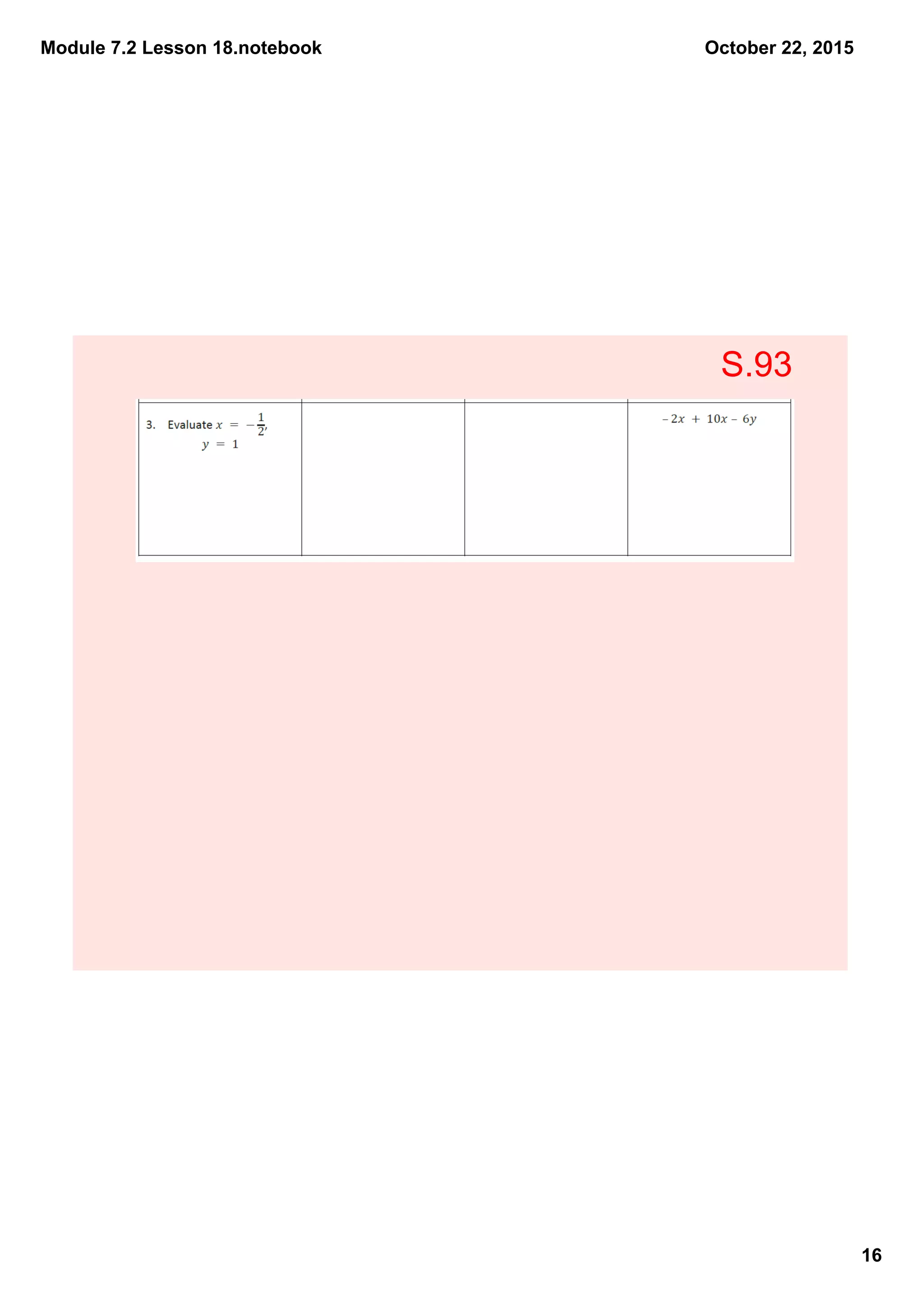 Module 7.2 lesson 18 | PDF