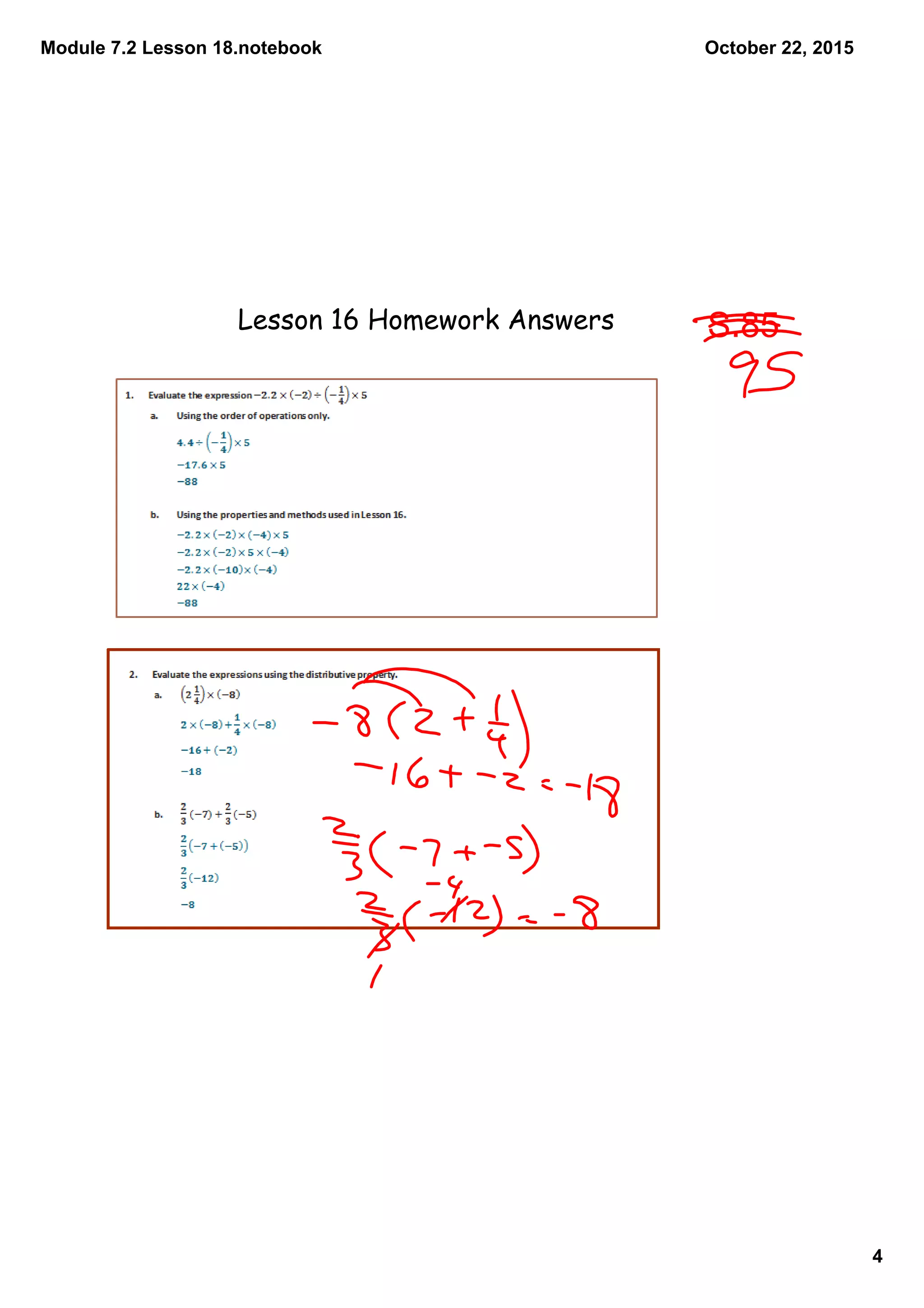 Module 7.2 lesson 18 | PDF