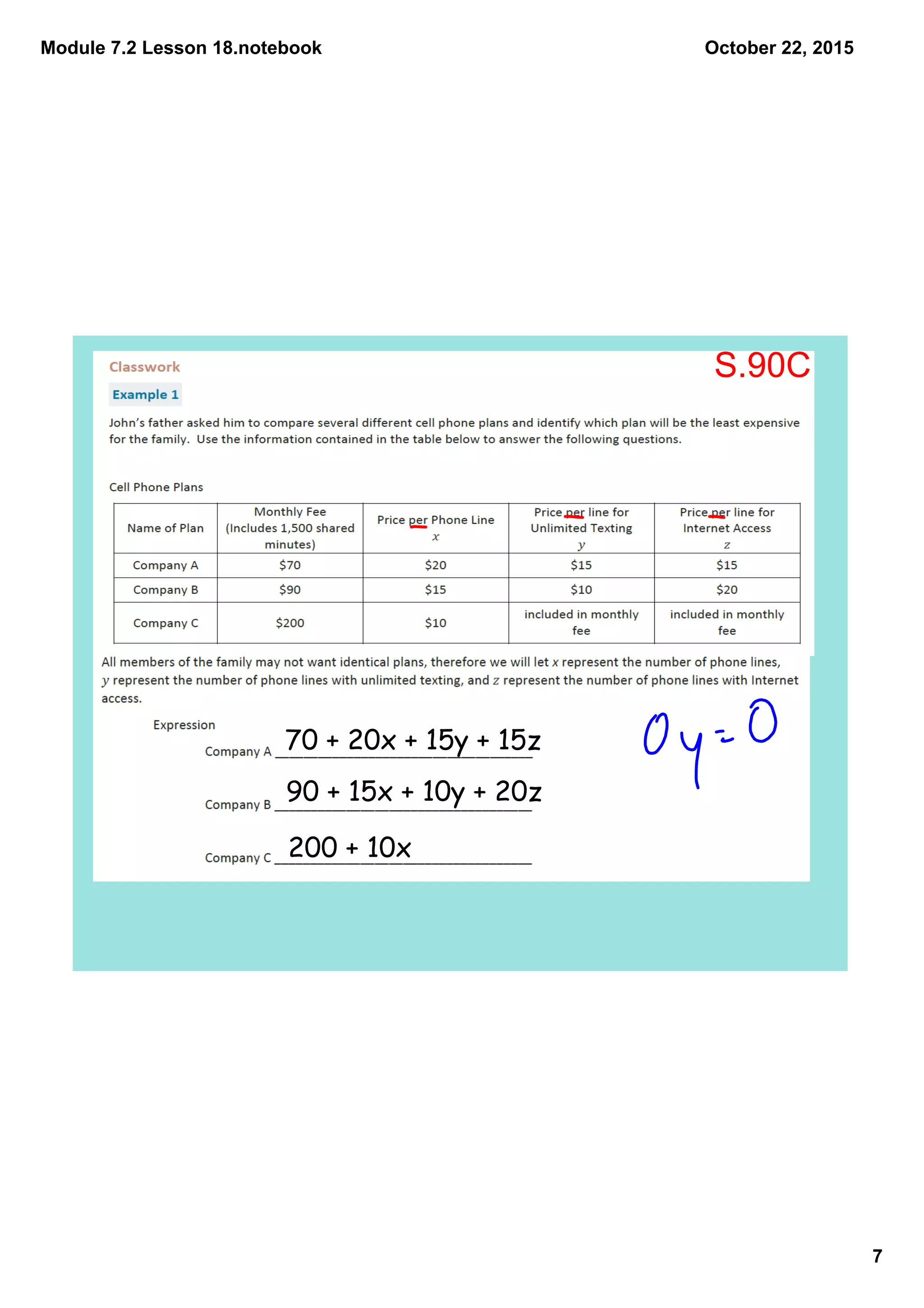 Module 7.2 lesson 18 | PDF