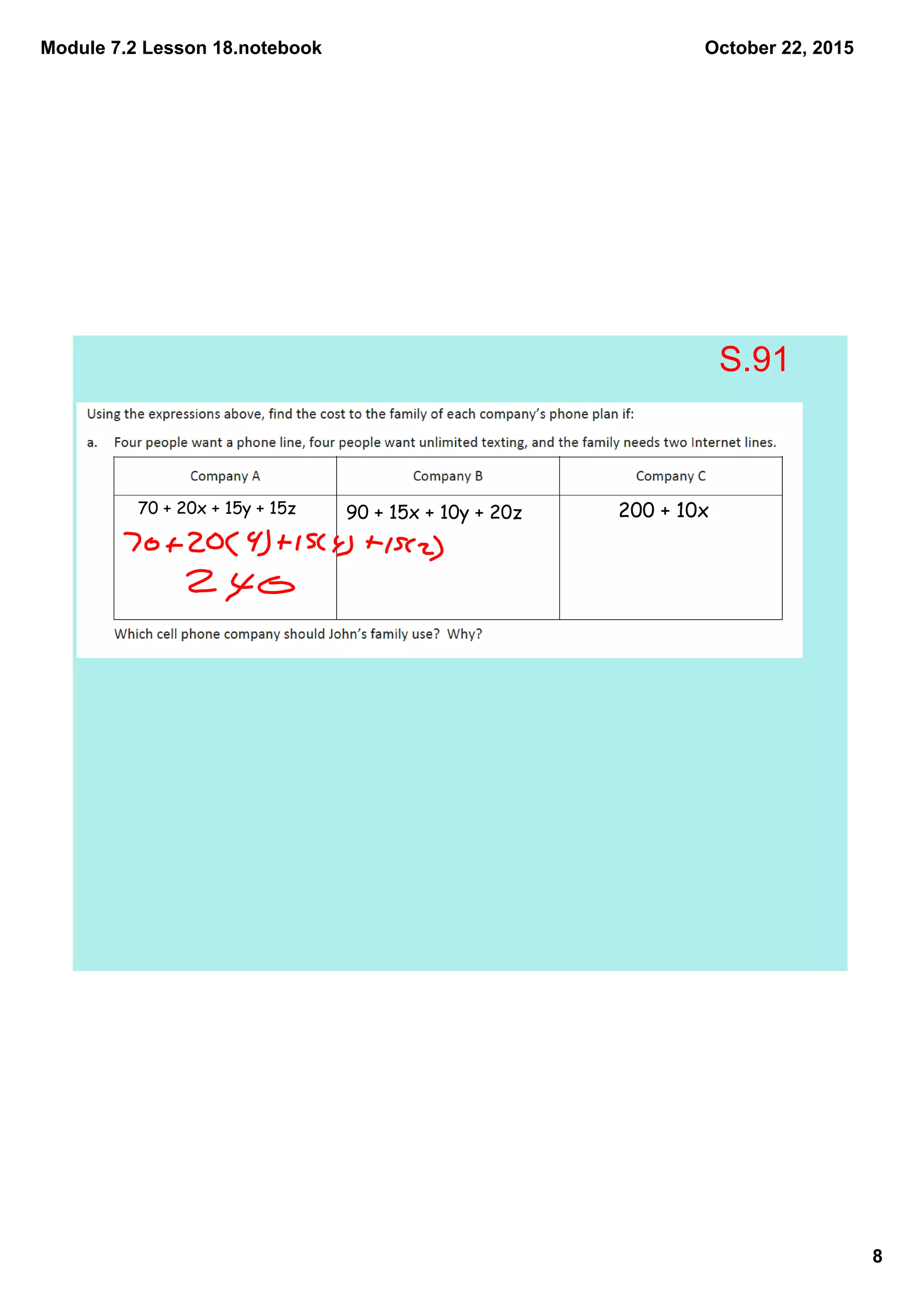Module 7.2 lesson 18 | PDF