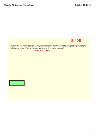Module 7.2 lesson 17 | PDF