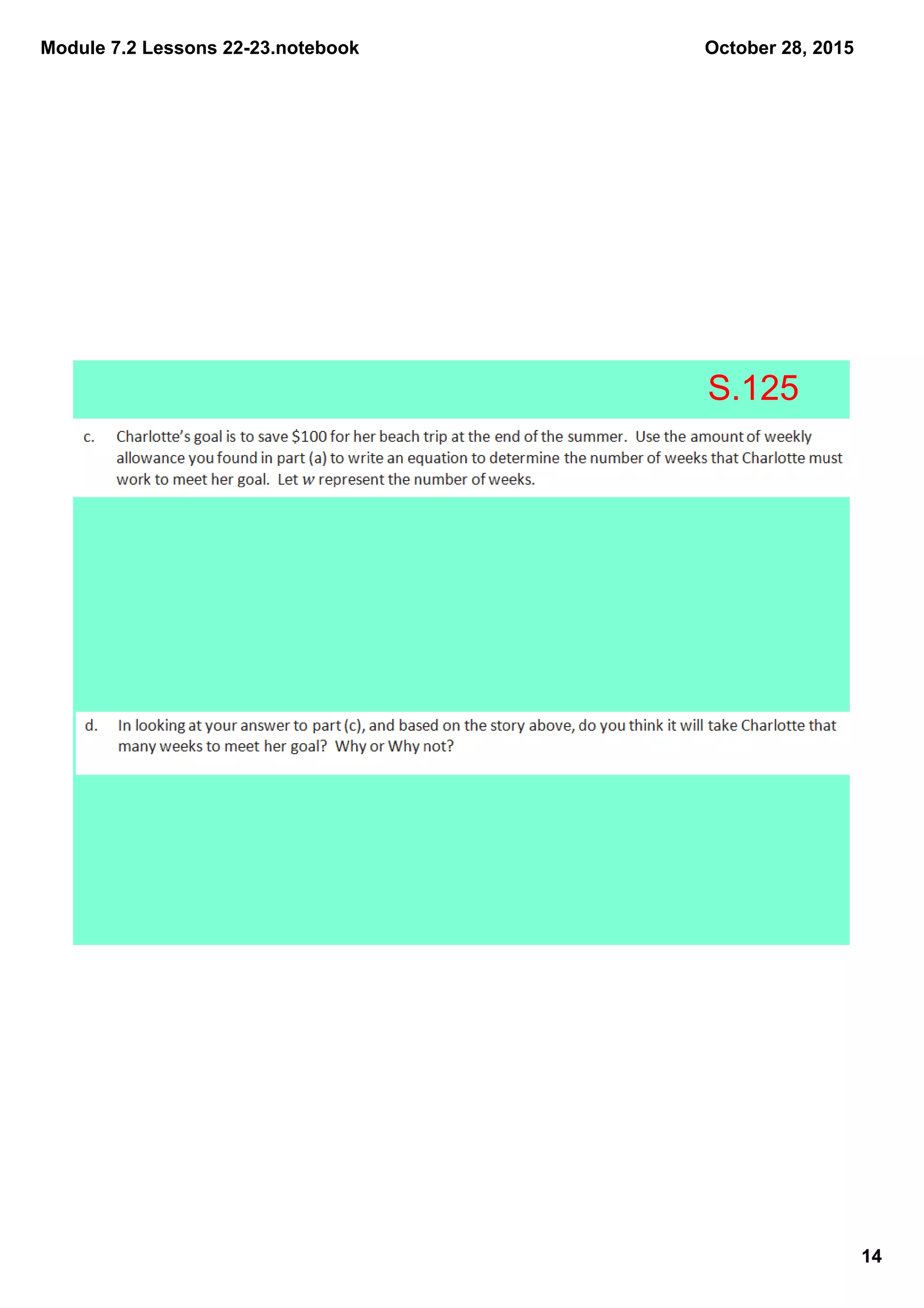 Module 7.2 lessons 22 23 | PDF