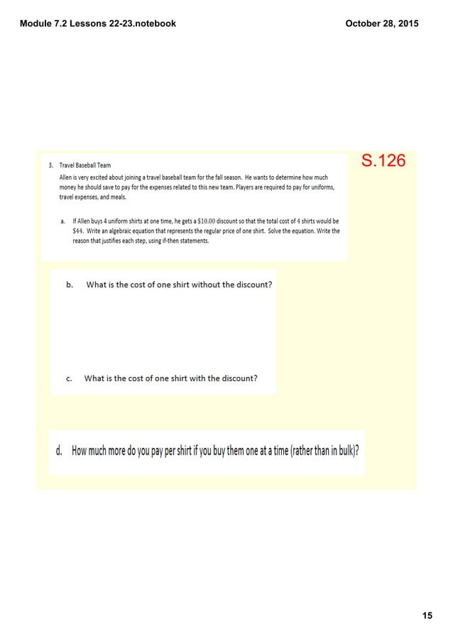 Module 7.2 lessons 22 23 | PDF