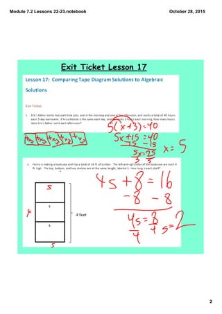 Module 7.2 lessons 22 23 | PDF