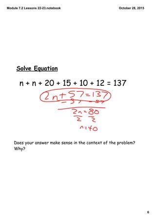Module 7.2 lessons 22 23 | PDF