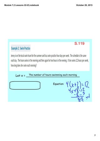 Module 7.2 lessons 22 23 | PDF