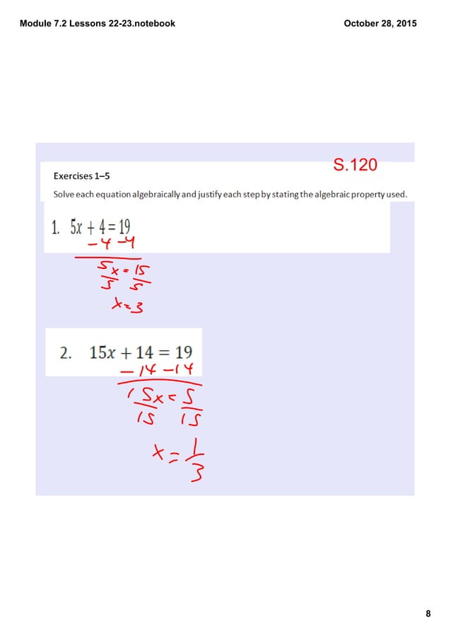 Module 7.2 lessons 22 23 | PDF
