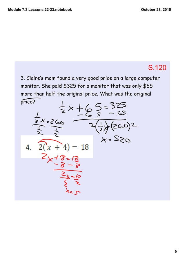 Module 7.2 lessons 22 23 | PDF