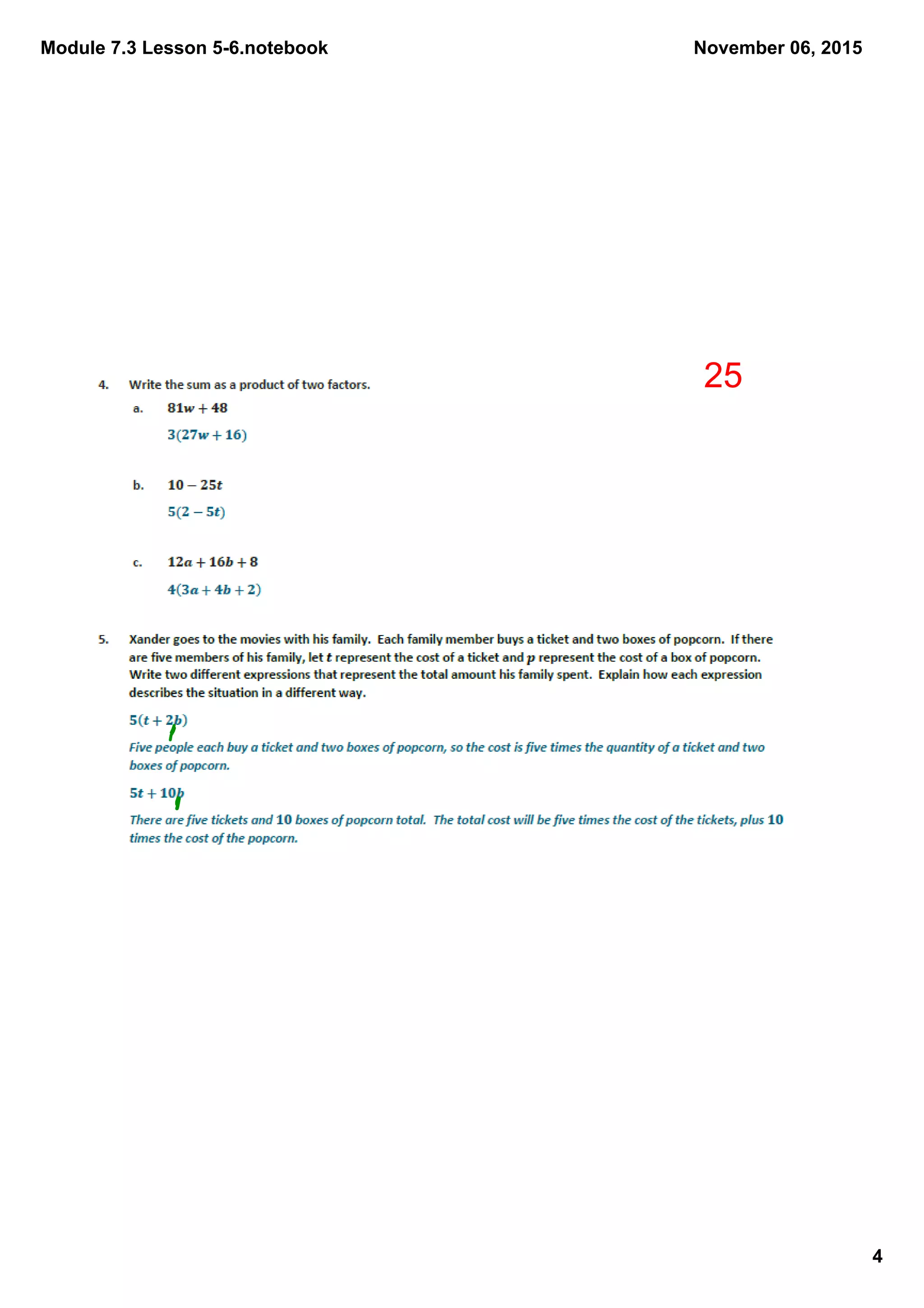 Module 7.3 lesson 5 6 | PDF