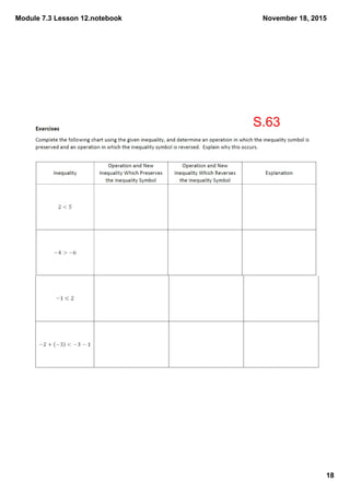 Module 7.3 lesson 12 | PDF