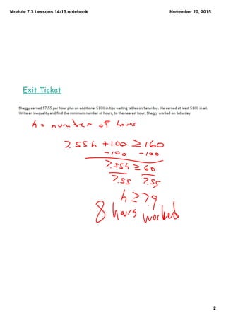 Module 7.3 lessons 14 15 | PDF