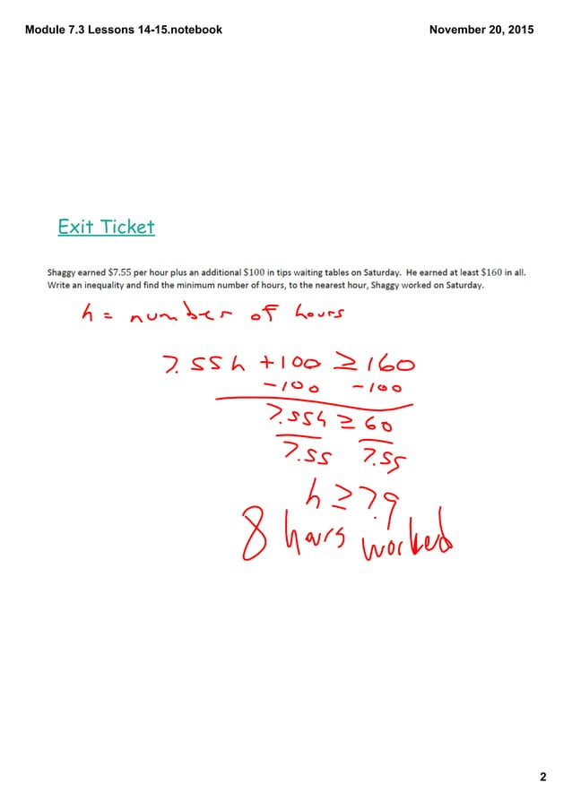 Module 7.3 lessons 14 15 | PDF