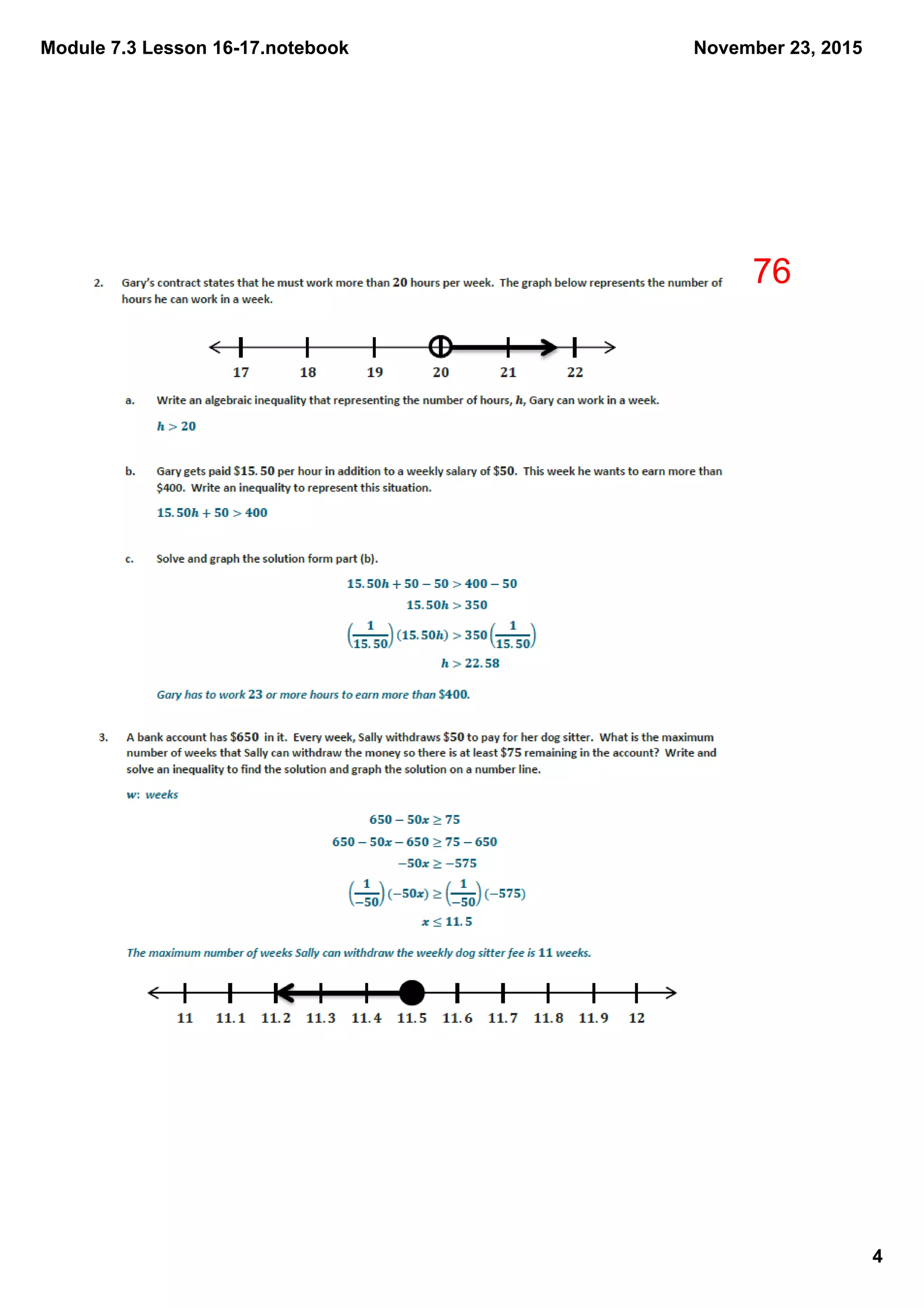 Module 7.3 lesson 16 17 | PDF