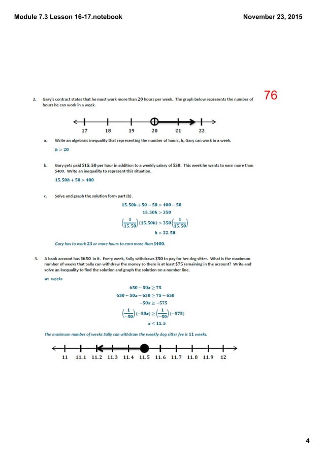 Module 7.3 lesson 16 17 | PDF