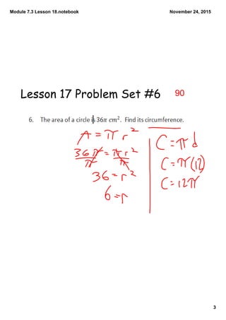 Module 7.3 lesson 18 | PDF
