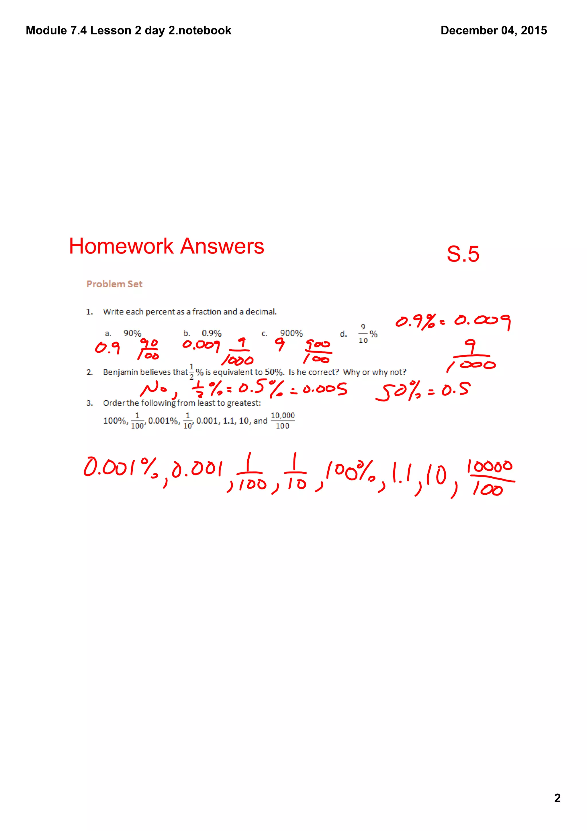 Module 7.4 lesson 2 day 2 | PDF