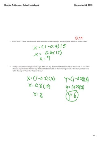 Module 7.4 lesson 2 day 2 | PDF