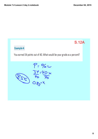 Module 7.4 lesson 2 day 2 | PDF